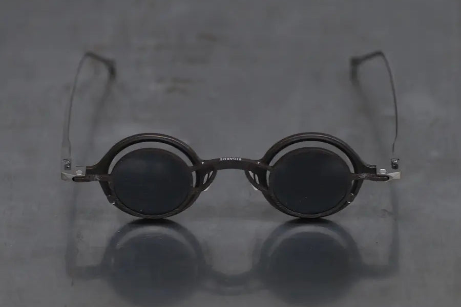 Rigards Brown Frame Transparent + Dark Gray Lens Glasses RG1911TI (RG1