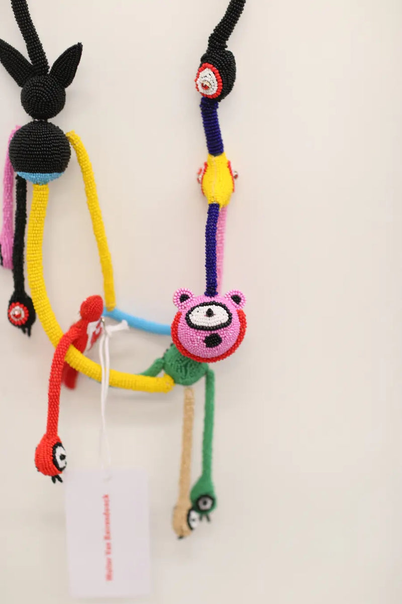 Walter Van Beirendonck Necklace WVB-9032-ZXKCZ Unisex Beaded Walter Van Beirendonck Necklace WVB-9032-ZXKCZ Unisex Beaded