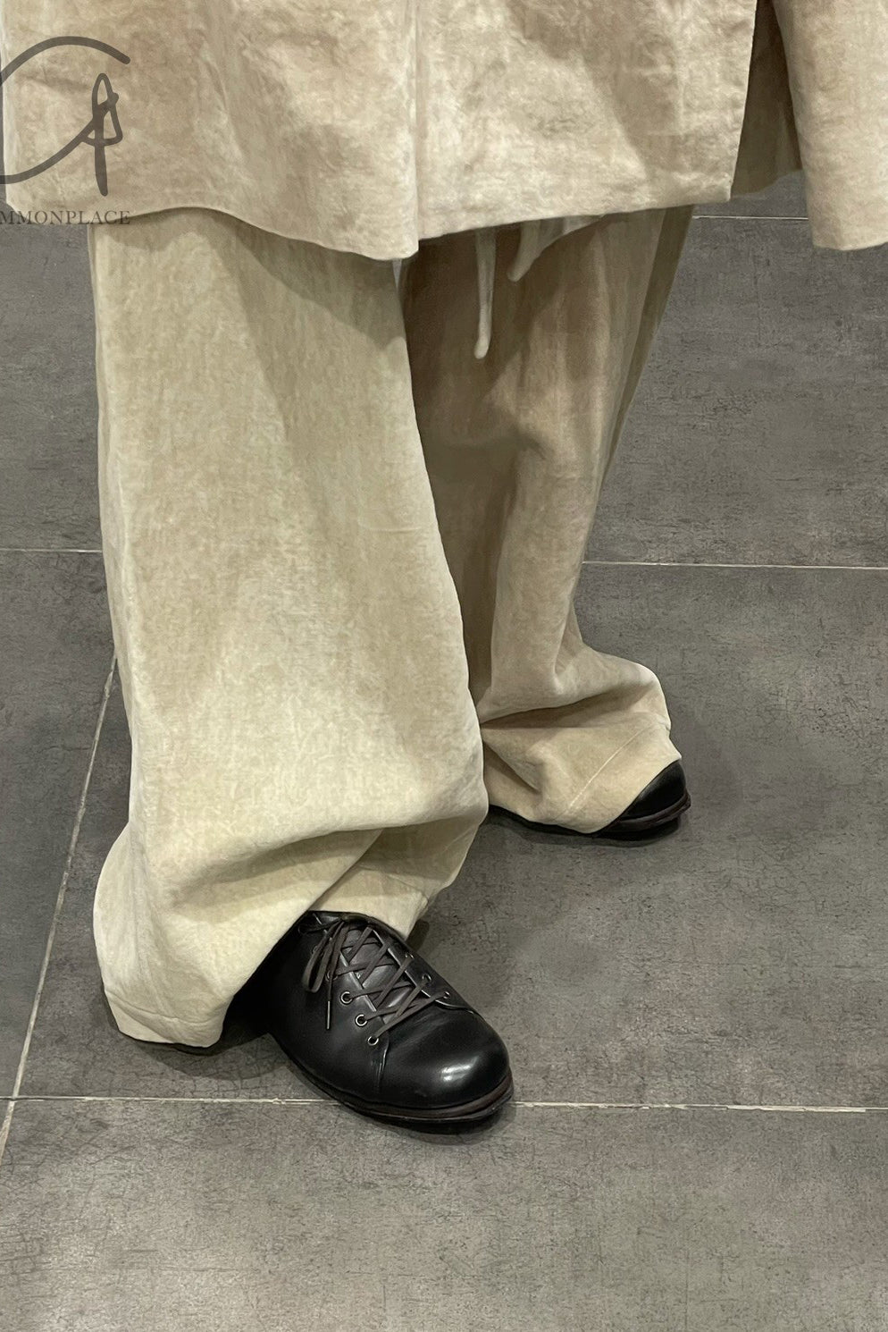 Aviva Jifei Xue x Shoe&Sewn "Brooklyn" sheepskin/buffalo leather shoes