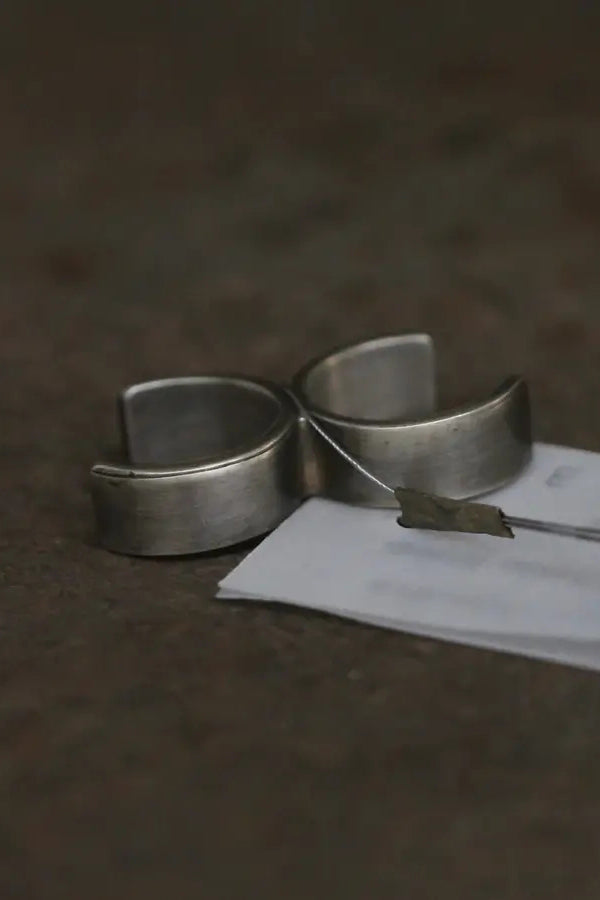 DEEPTI Silver Double Split Ring AR-017