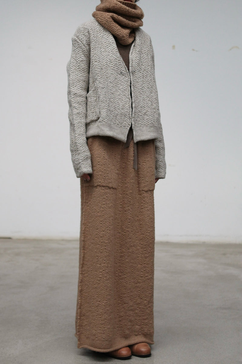 Daniel Andresen Fall/Winter 2025 Early Shear Wool Short Knit Jacket, B
