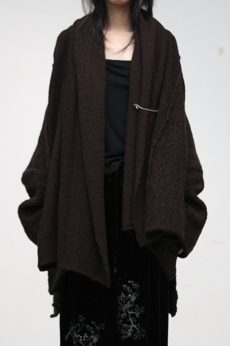 Daniel Andresen Fall/Winter 2025 Extra-loose Kimono-sleeved Knit Jacke