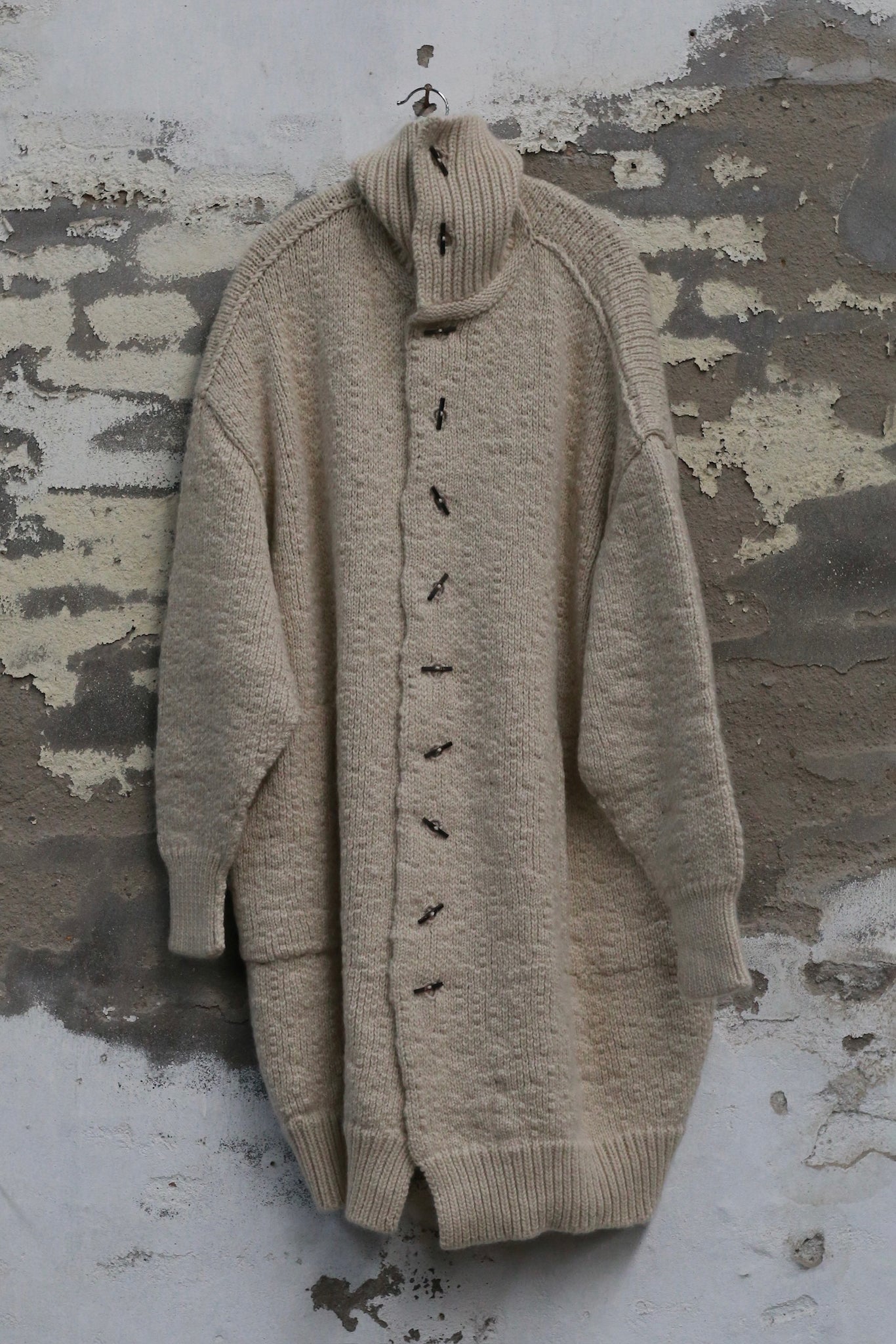 Daniel Andresen Fall/Winter 2025 Extra Thick Button-Up Knit Cardigan,