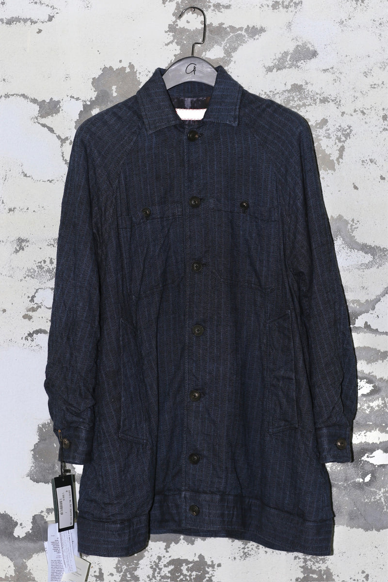 Geoffrey B. Small's housework jacket CVJ23 gray blue grid