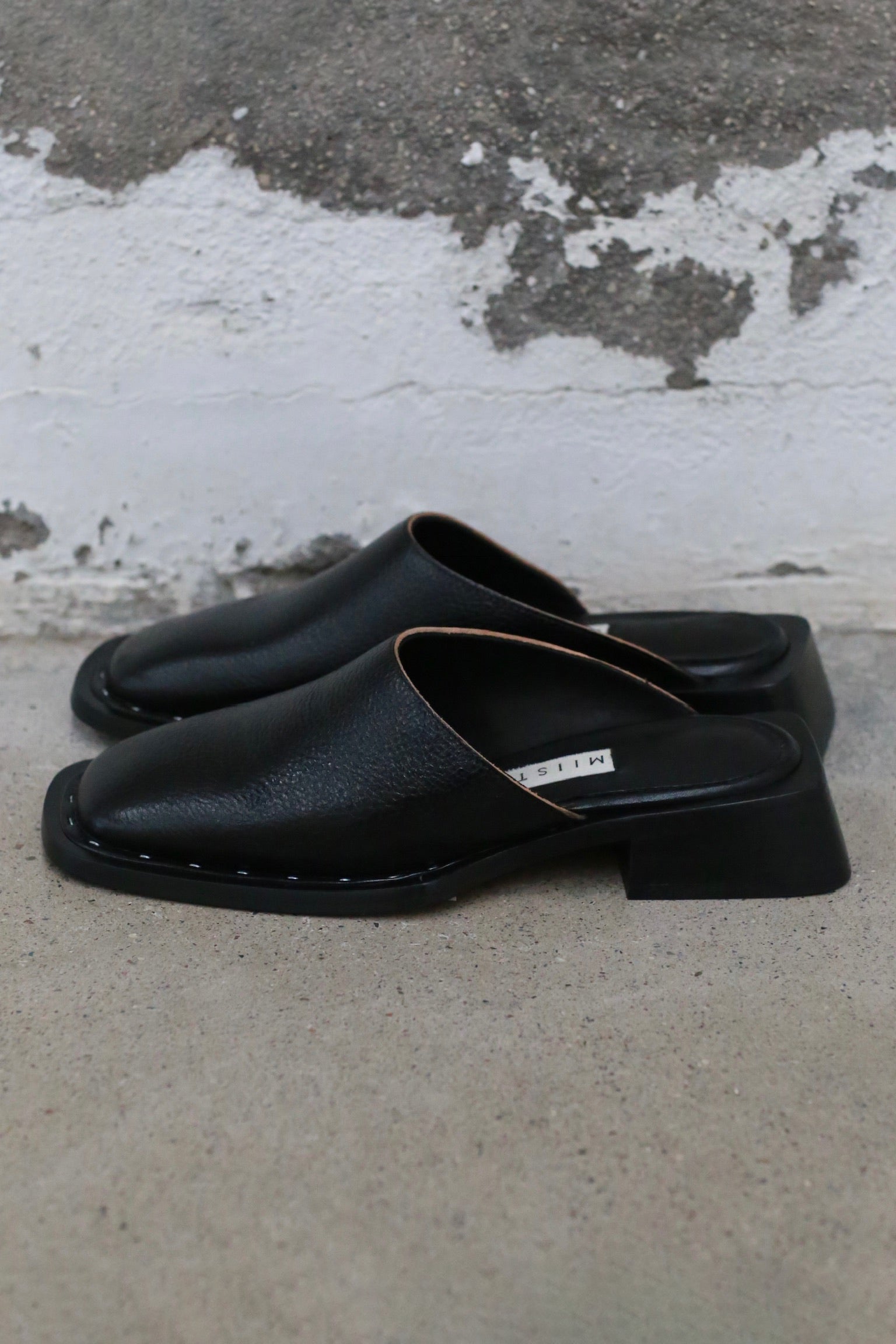 Miista Fall/Winter 2025 Rune Black Mules, Spain, MST-MI_5764-HEI, Blac