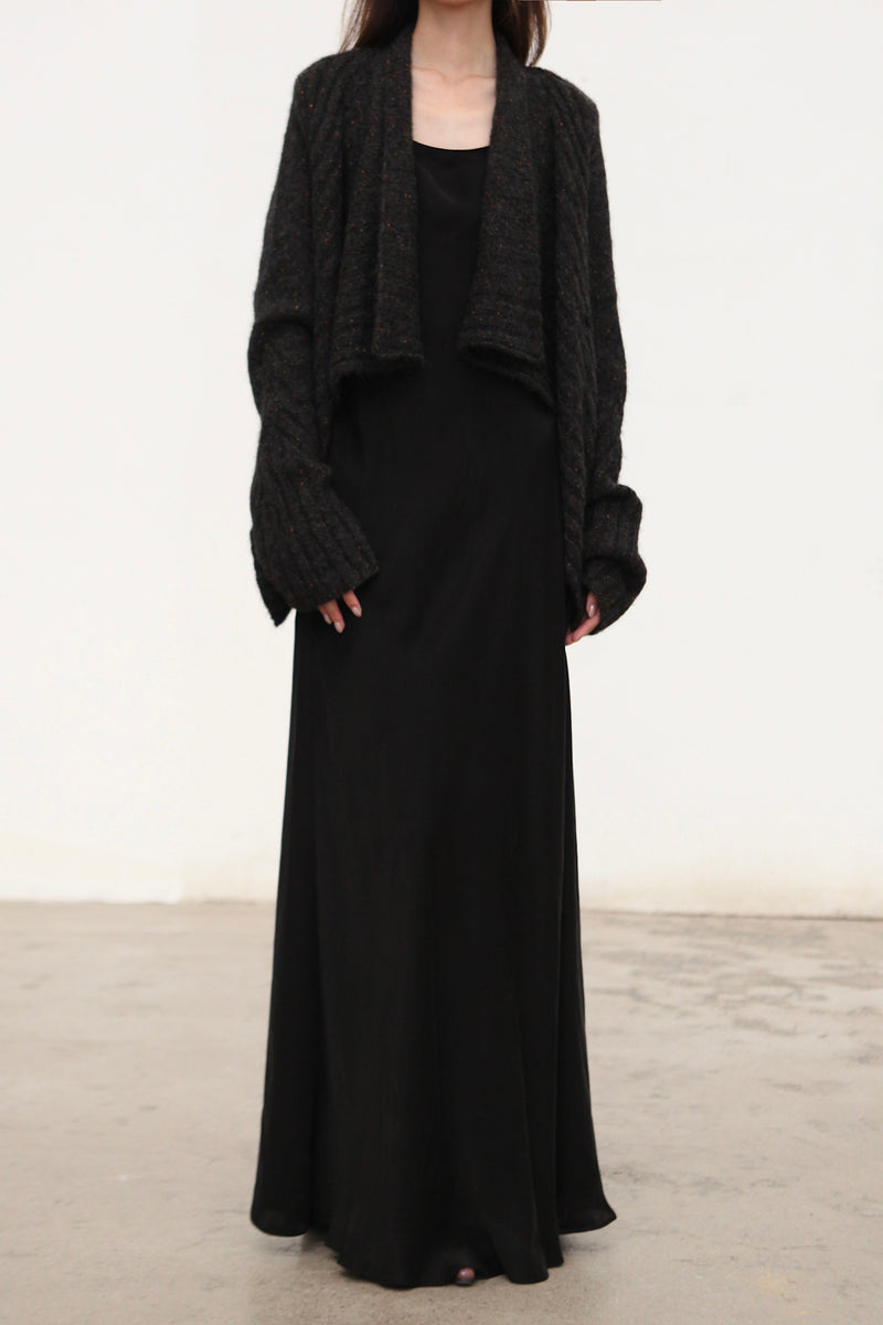 OUDE WAAG Fall/Winter 2025 Chunky Ribbed Knit Cardigan OW-OW-25AW-KT10