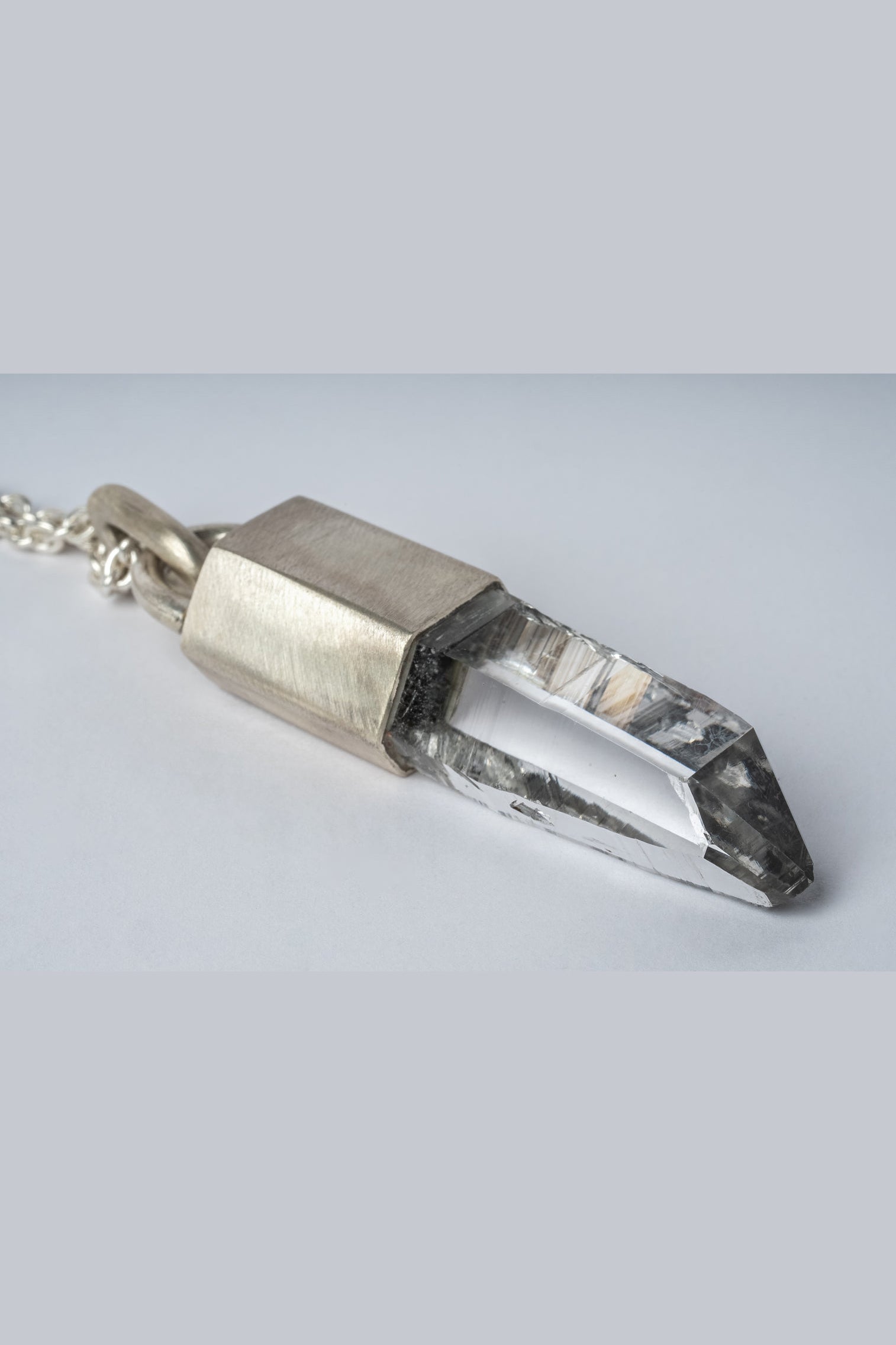 Parts of Four Lemurian Quartz Amulet Necklace Z-695-MA+LEM PPOF41