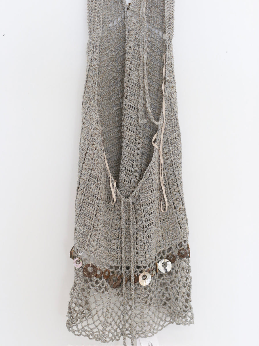 RUI built Spring/Summer 2026 Hand-crocheted Shell-embellished Dress RU