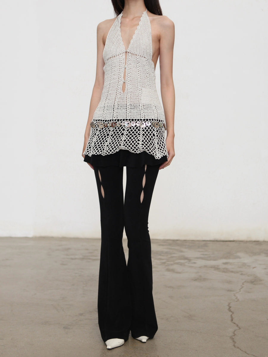 RUI built Spring/Summer 2026 Hand-crocheted Shell-embellished Dress RU