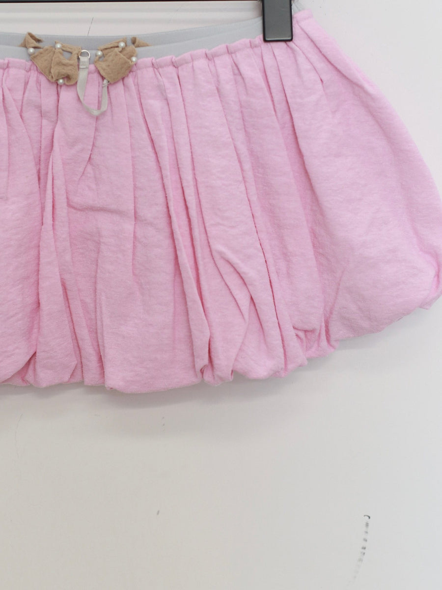 RUI built Spring/Summer 2026 Linen-feel silk striped tulip skirt RUI-S