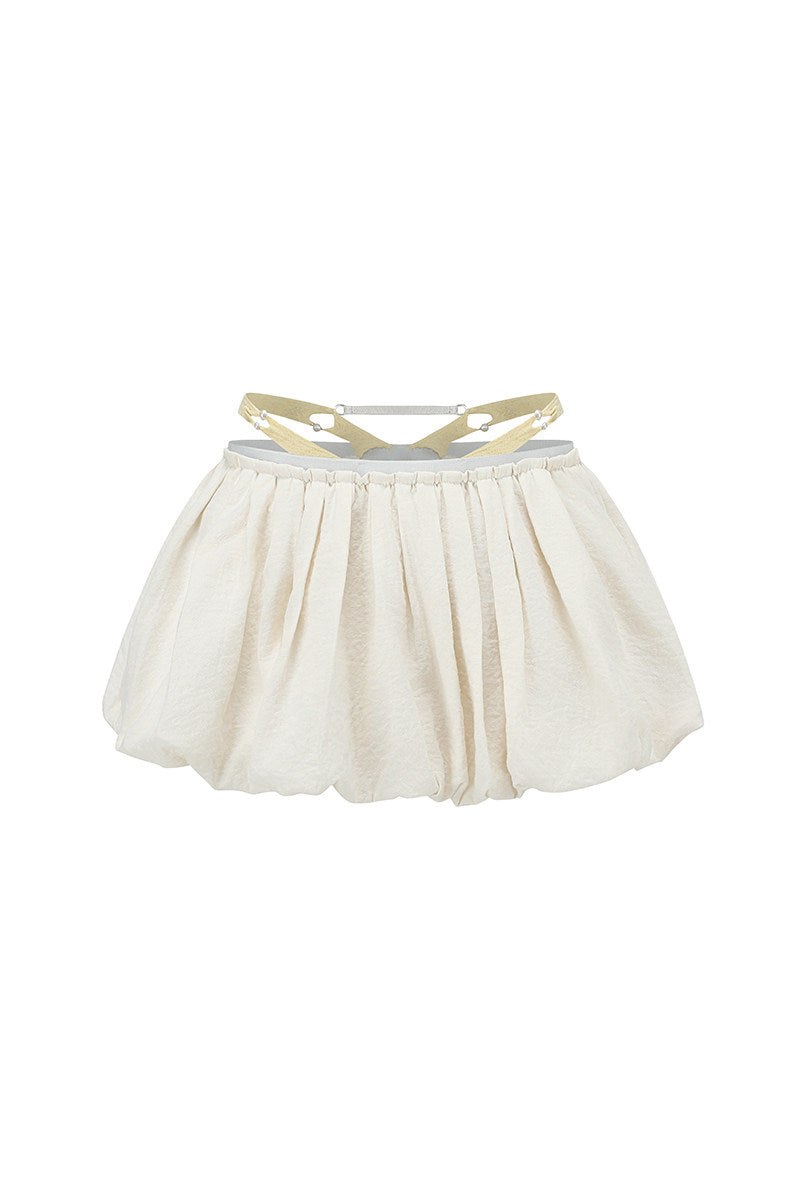 RUI built Spring/Summer 2026 Linen-feel silk striped tulip skirt RUI-S