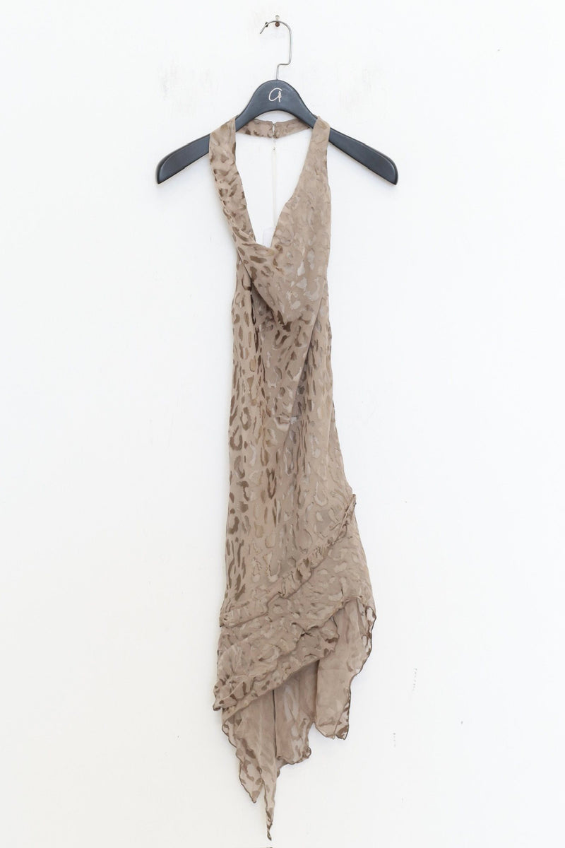 RUI built Spring/Summer 2026 Silk Leopard Print Burnout Dress RUI-S26W