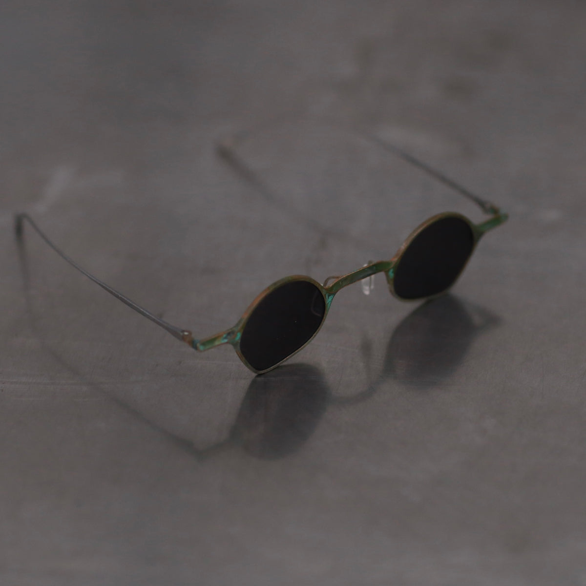 Rigards copper titanium hand-polished shaped frame glasses RG1923CU se