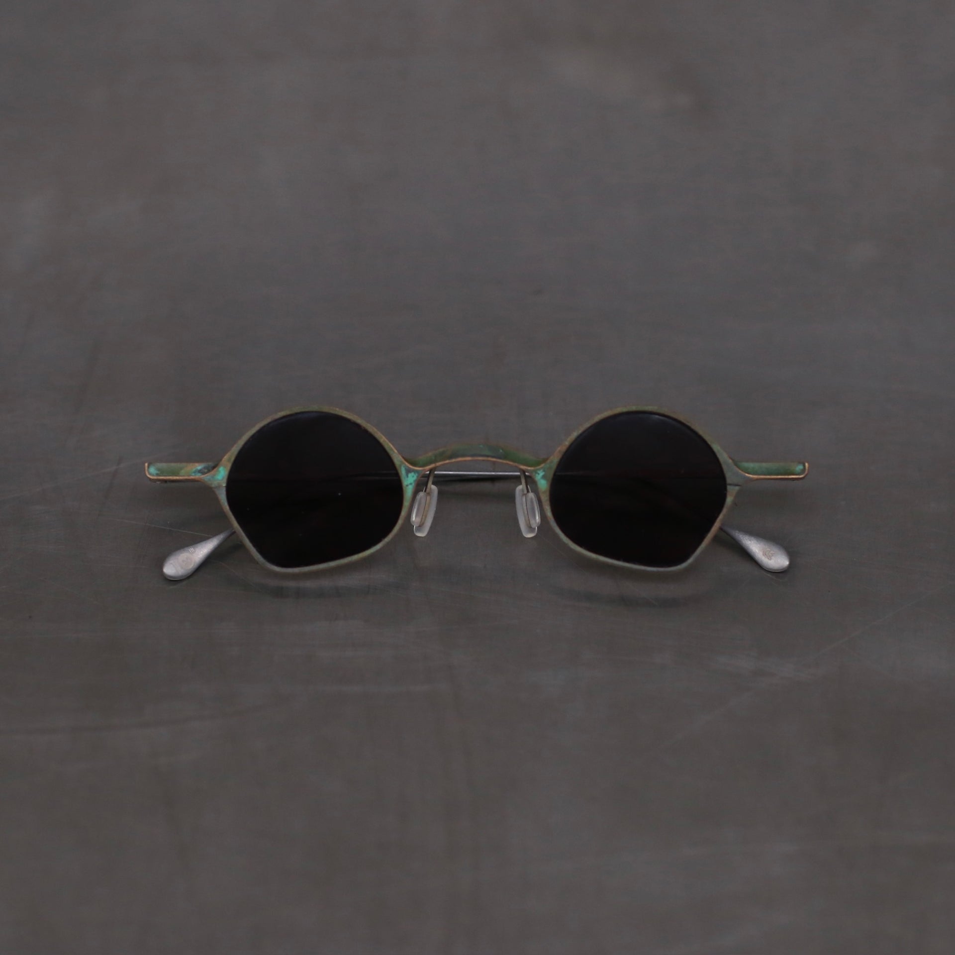 Rigards copper titanium hand-polished shaped frame glasses RG1923CU se