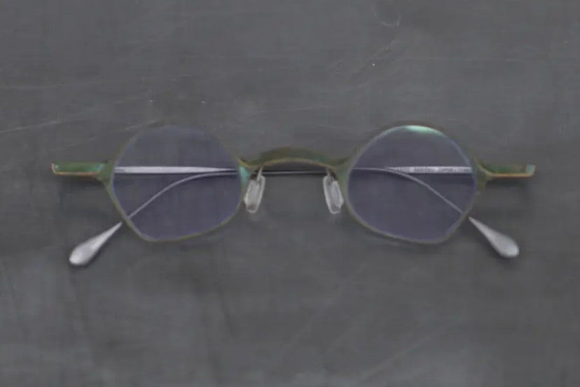 Rigards Copper Titanium Hand Polished Shaped Frame Eyeglasses RG1923CU