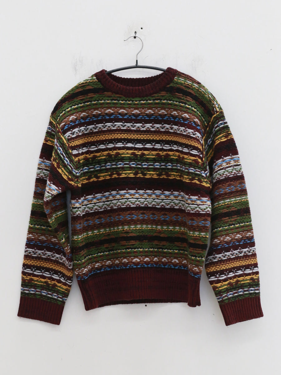 SWAYING Fall/Winter 2025 Chunky Dotted Knit Jacquard Sweater SW-SW25AW
