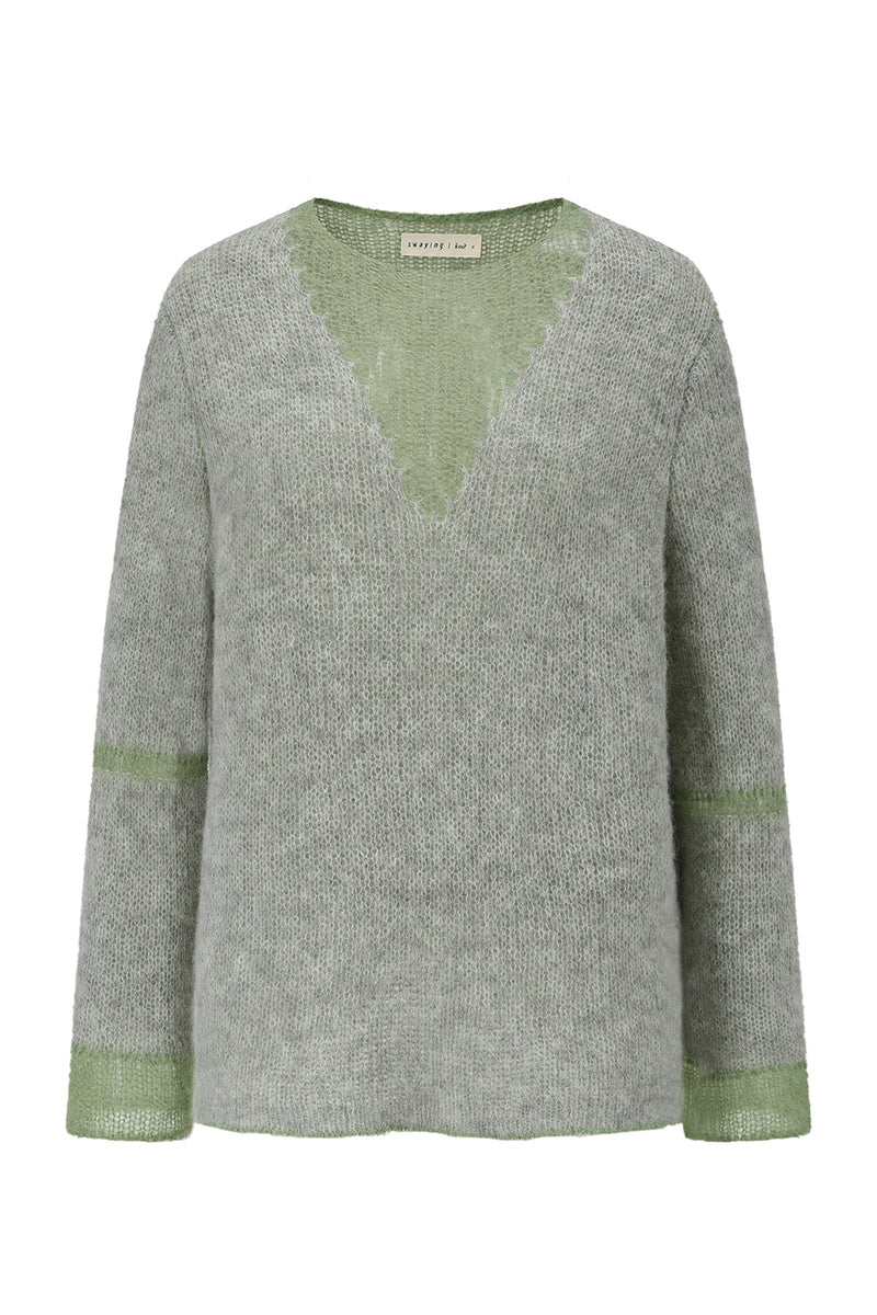 SWAYING Fall/Winter 2025 Double-sided Alpaca Wool Sweater SW-SW25AW1T1