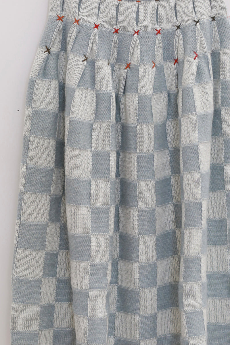 YANYAN KNITS Fall/Winter 2025: Wool plaid work jacket / Mid-length ski