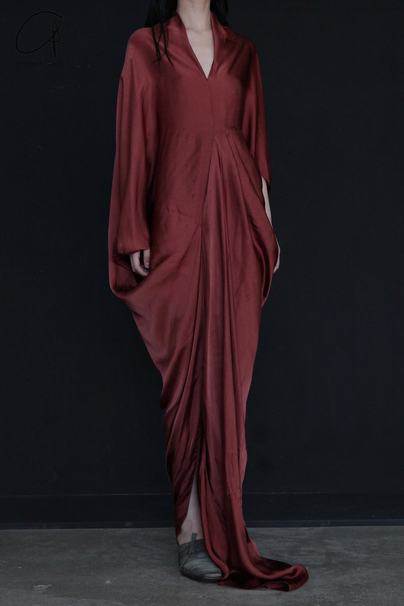 cortana dress A-3529 gray red