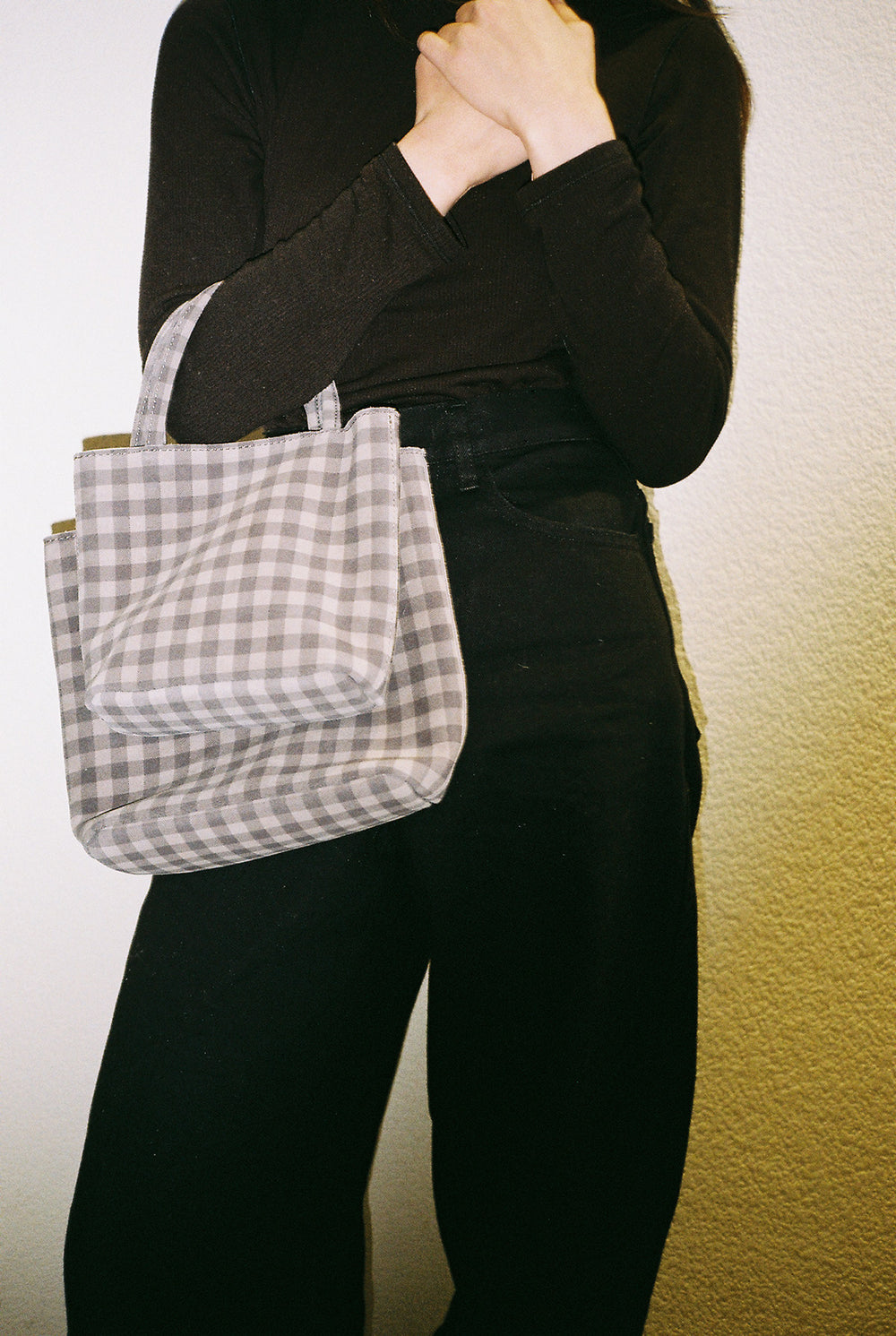 imibooo Water-dyed Pigskin Short Handle Square Bag OOO-IMB24SDL-MN-CL-