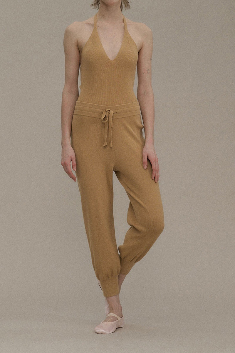 o cloche code wool knit halter neck strap OCC-OH01B808-QT light camel
