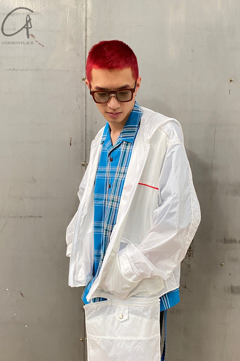 FACETASM Layered trench coat MIMI-JK-M06 white