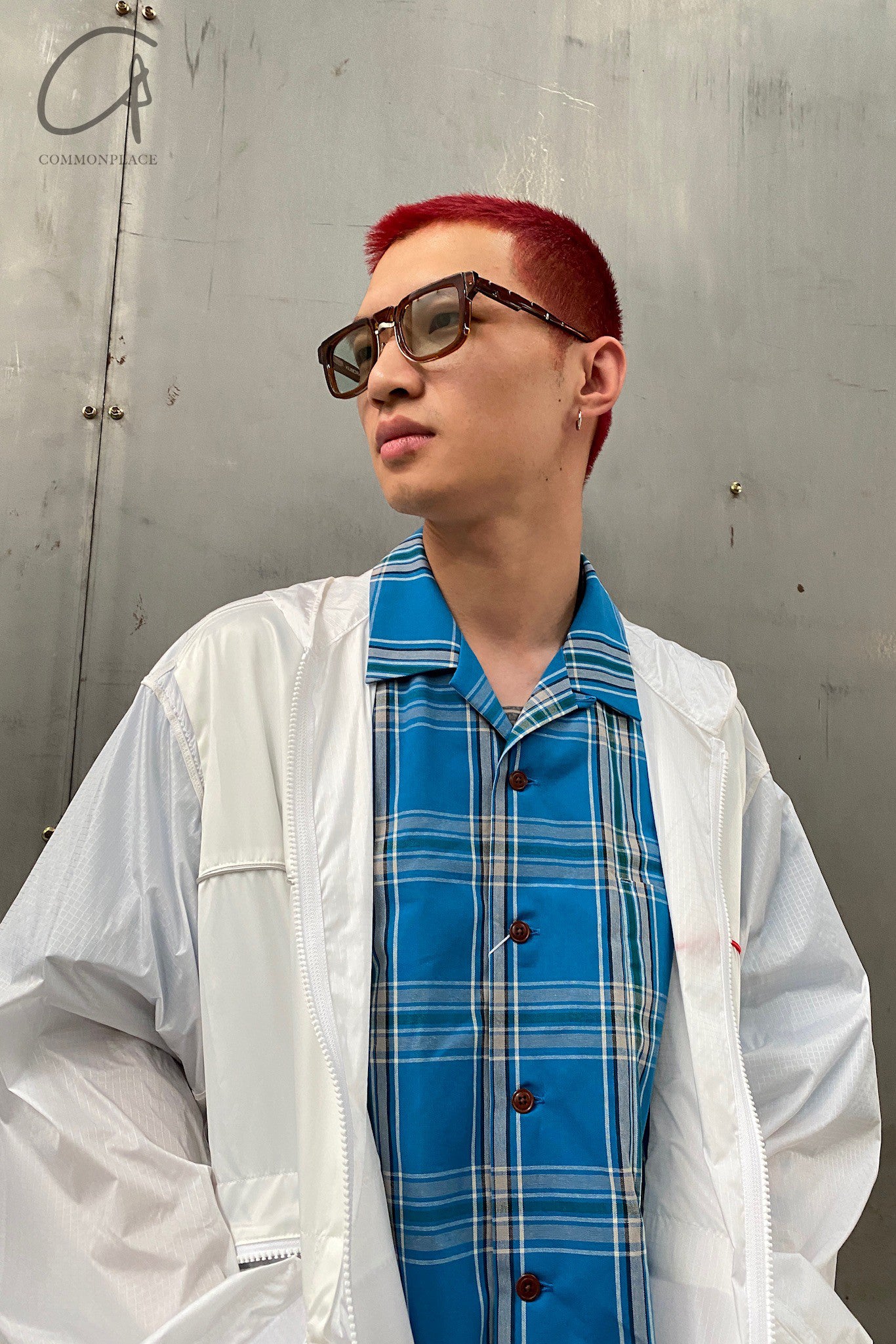 FACETASM Layered trench coat MIMI-JK-M06 white