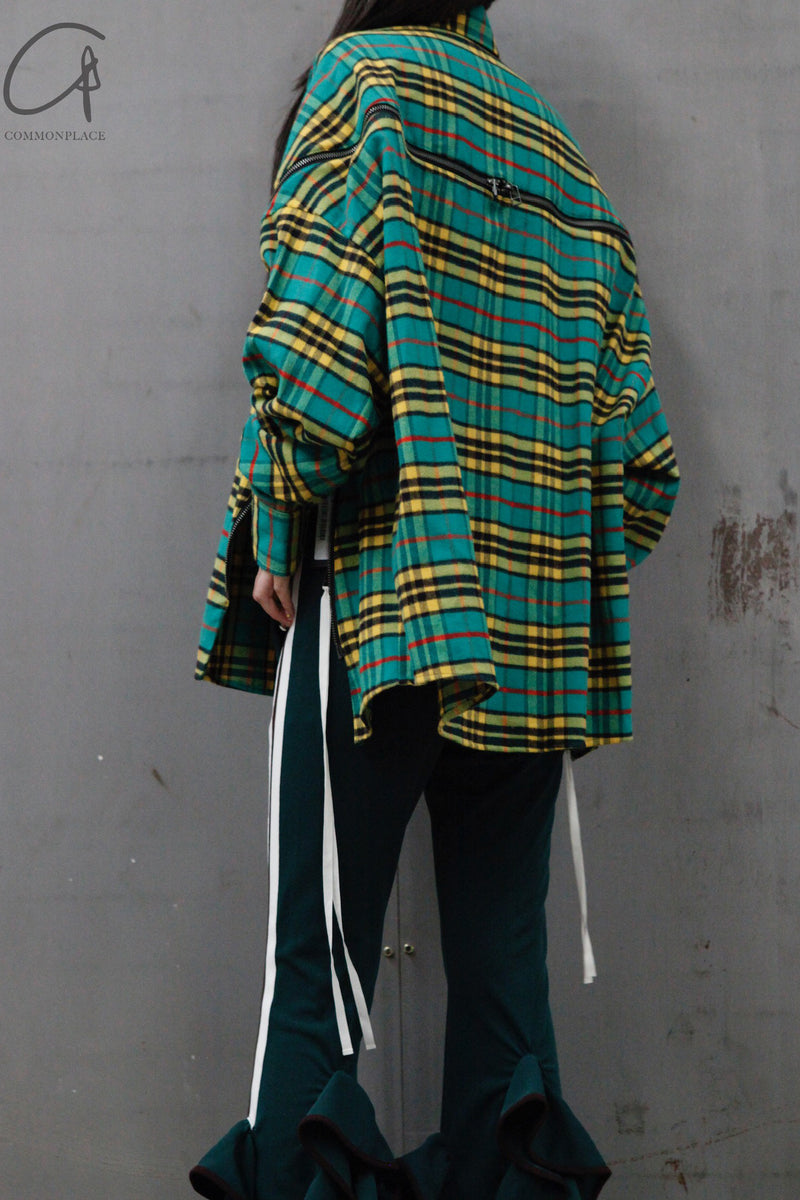 FACETASM plaid shirt TOF-SH-M02 green