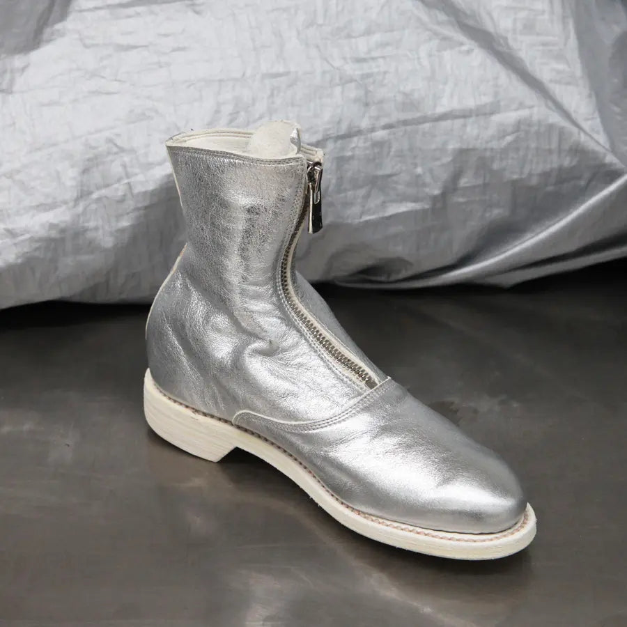 Guidi 210 Front Zip Boots Silver