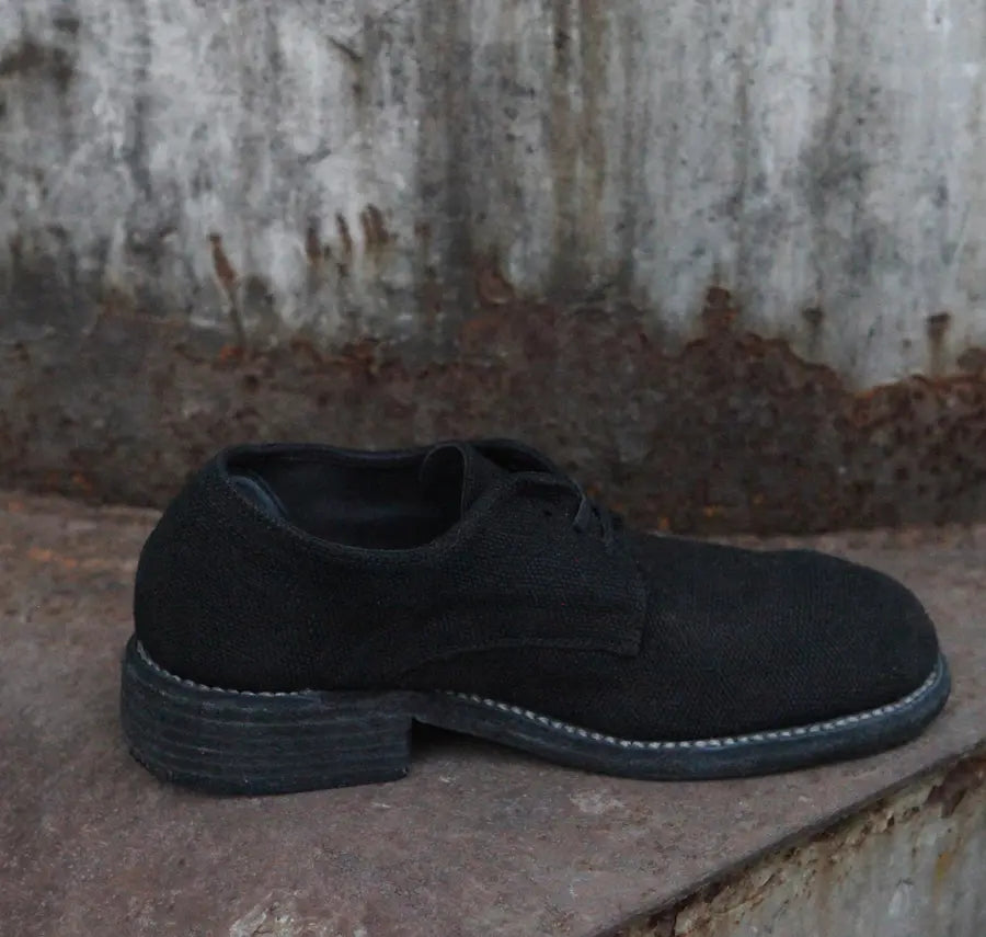 Guidi 992 Strap Derby Black
