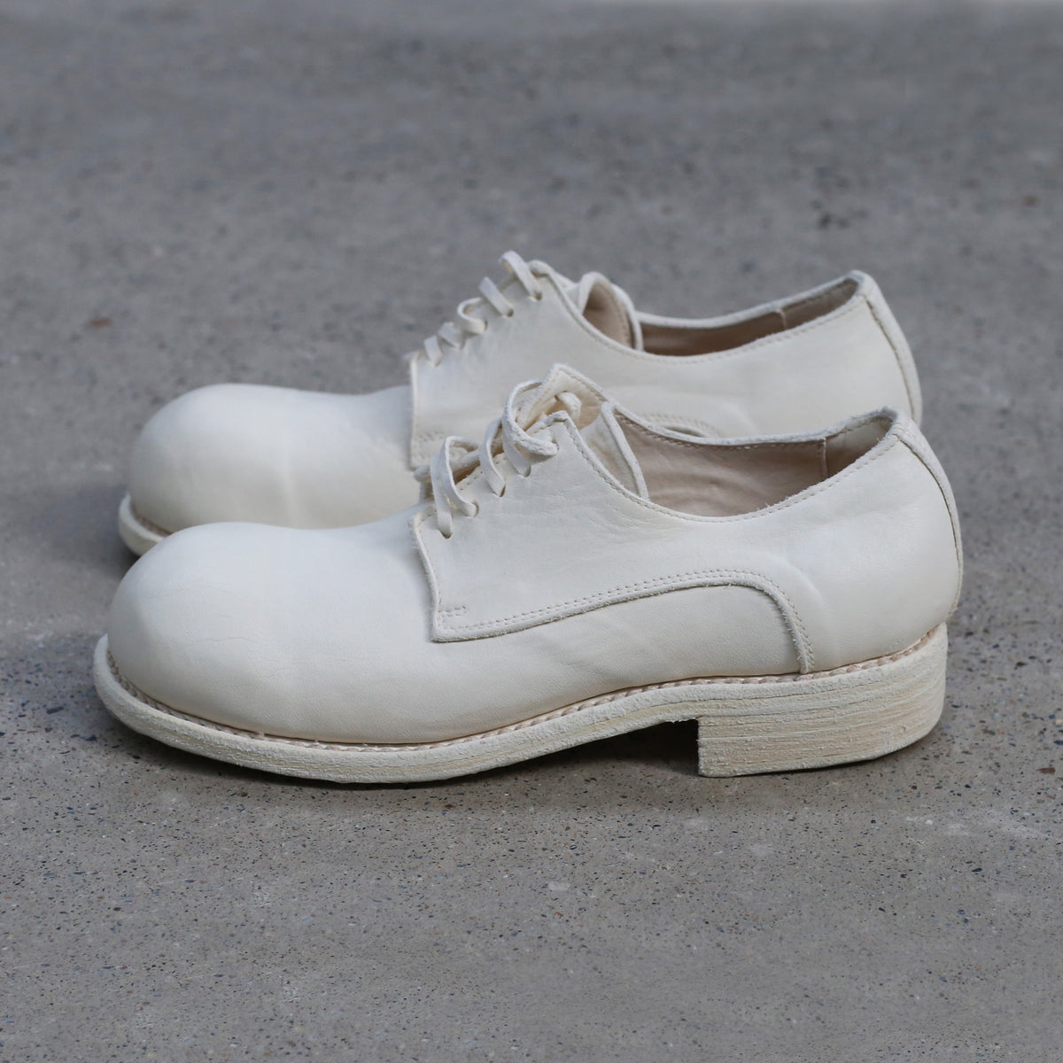Guidi Soft Horse Whole Grain Big Toe Dad Shoes GR02 Beige