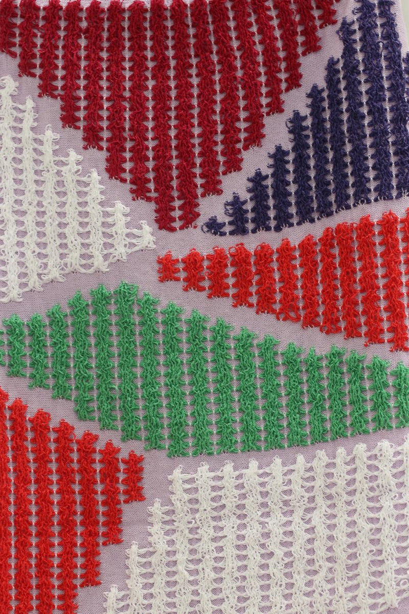 NAN KNITS Asymmetric Paper Flower Texture Skirt B21021923 Color