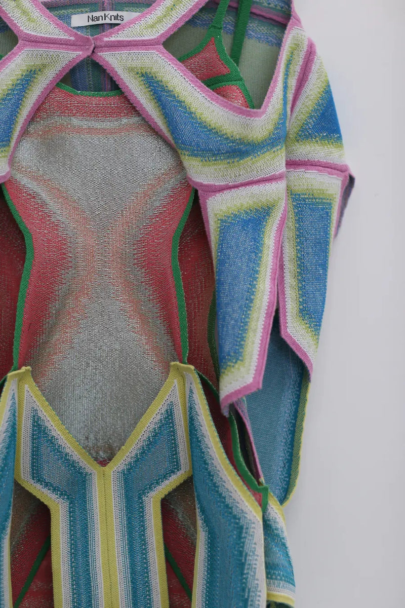 NAN KNITS Weaving Mecha Long Skirt 21021952 Color