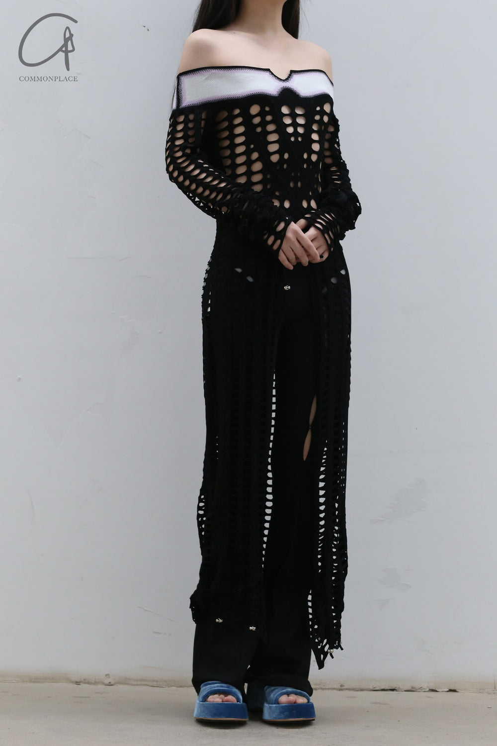 how to draw open leg dress