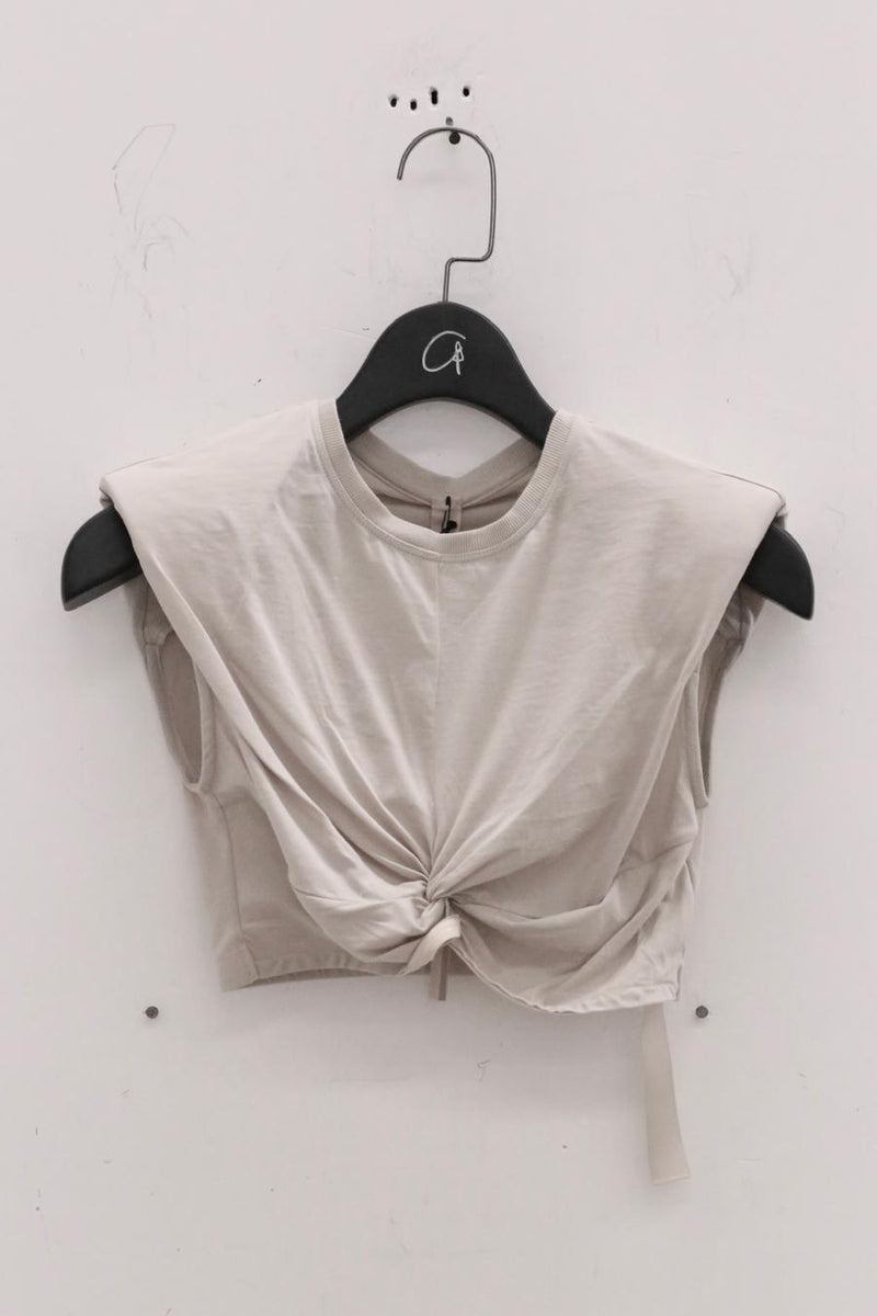 OUDE WAAG shoulder padding New knitted jacket OW-23SS-TP04 meters gray