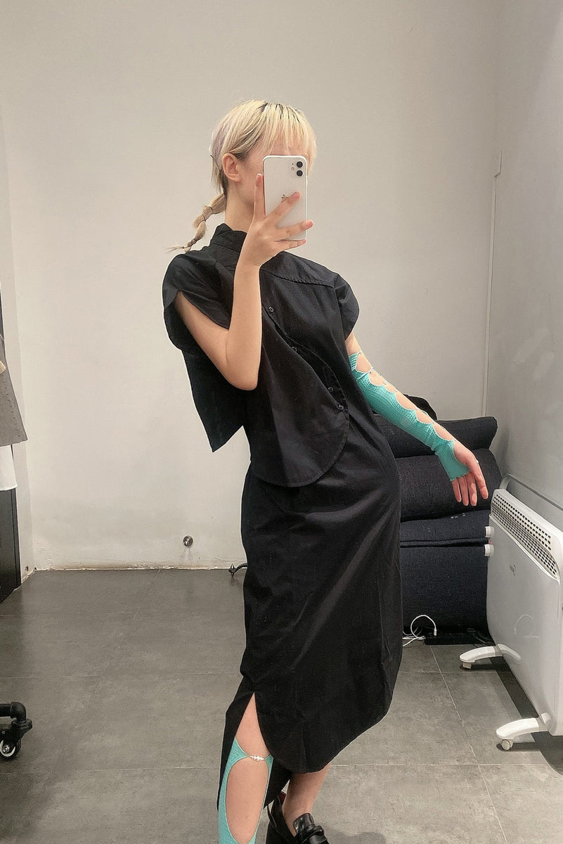 RUI R013-AW20 long gloves turquoise