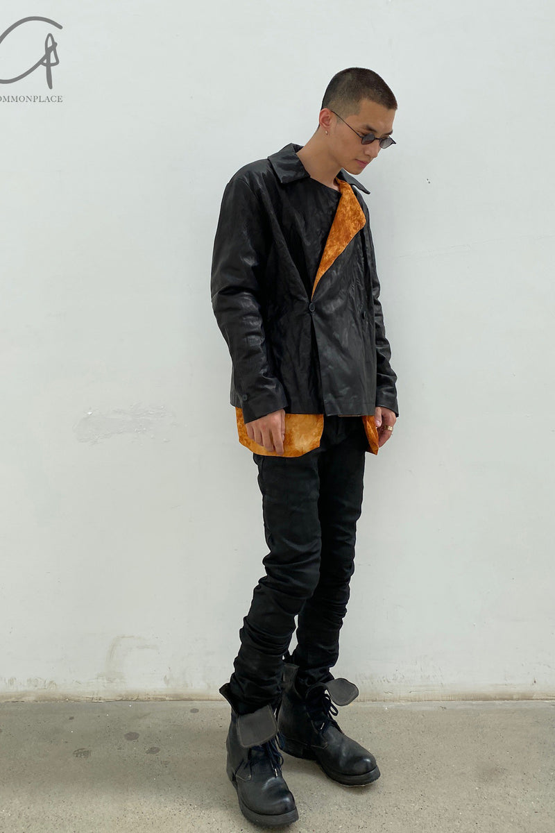 m.a+ Oversized Straight Jacket J220/P-SY0.5 Black/Rust